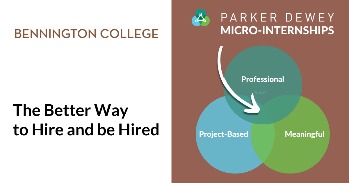 Bennington College Students | Join Parker Dewey for Flexible, Paid ...