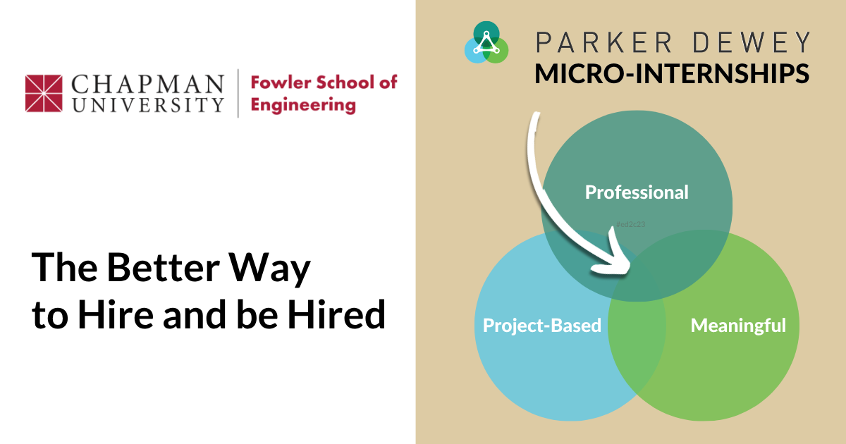 Chapman University - College of Engineering Students | Join Parker ...