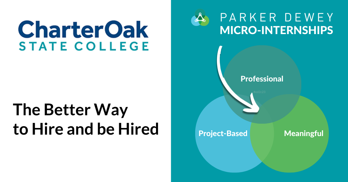 Charter Oak State College Students | Join Parker Dewey for Flexible ...