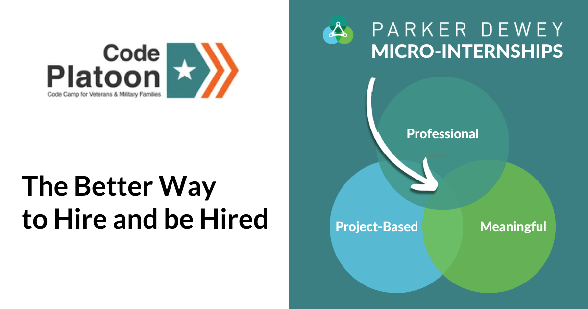 Code Platoon Students | Join Parker Dewey for Flexible, Paid Experience