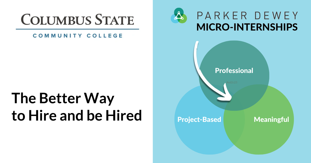 Columbus State Community College Students | Join Parker Dewey for ...