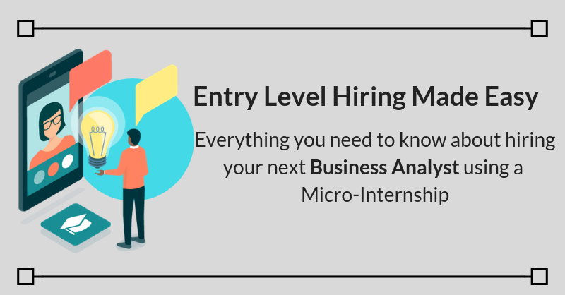 Entry Level Hiring |Business Analyst| Parker Dewey Resources