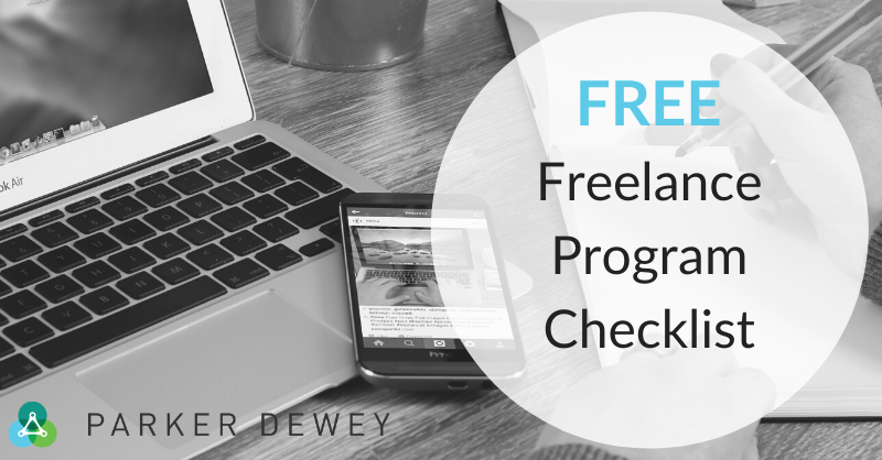 Freelance Program Checklist | Parker Dewey | Resources