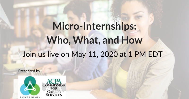 Micro-Internships Overview Webinar | Parker Dewey