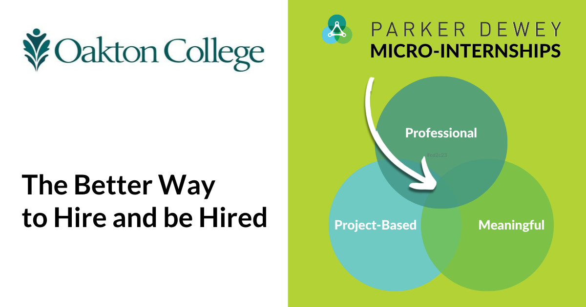 Oakton College Students | Join Parker Dewey for Flexible, Paid Experience