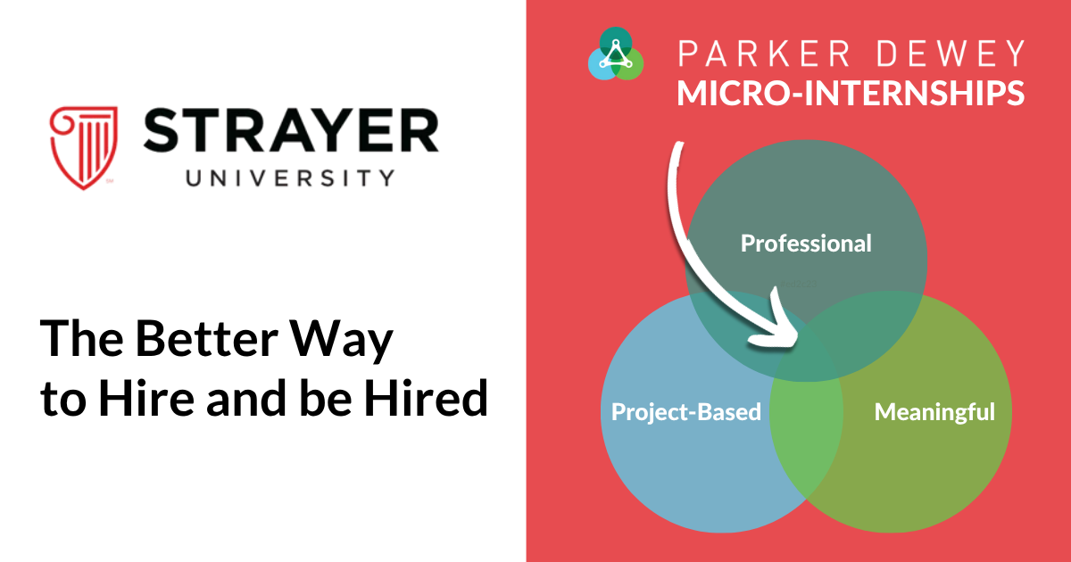 Strayer University Students | Join Parker Dewey for Flexible, Paid ...