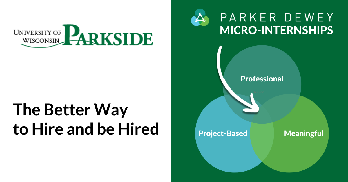 University of Wisconsin-Parkside Students | Join Parker Dewey for ...